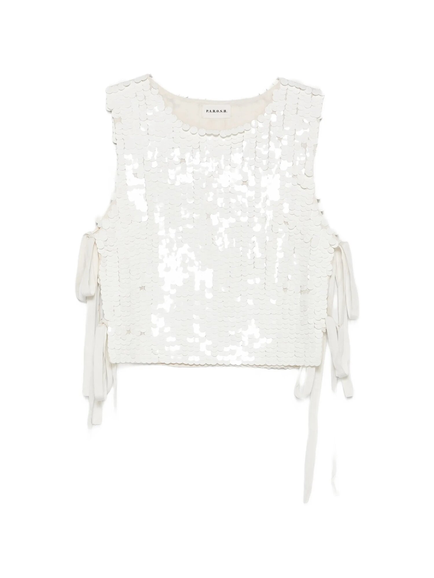 Топ Sequin-embellished side-tie top
