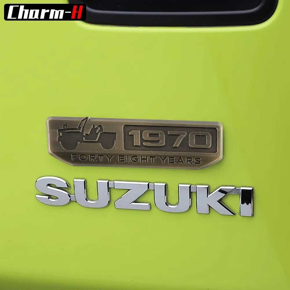 1 наклейка на алюминиевый значок 14CM, наклейка на 48 - й день рождения Suzuki Jimny 1970