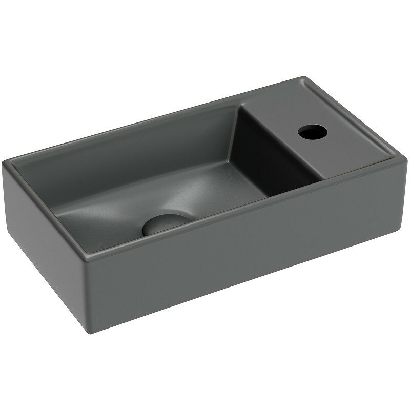 Раковина Ceramicanova Element 41 L CN6051LMDH Темный антрацит матовый