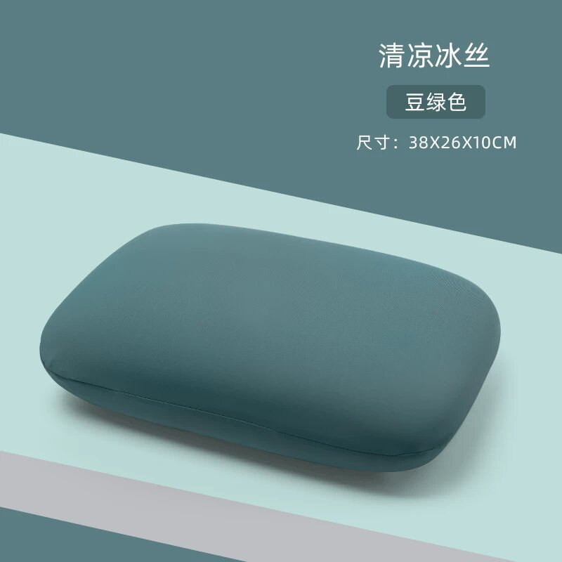 Летняя подушка из льняной ткани для отдыха, пена бирюзового цвета, 38x26x10см