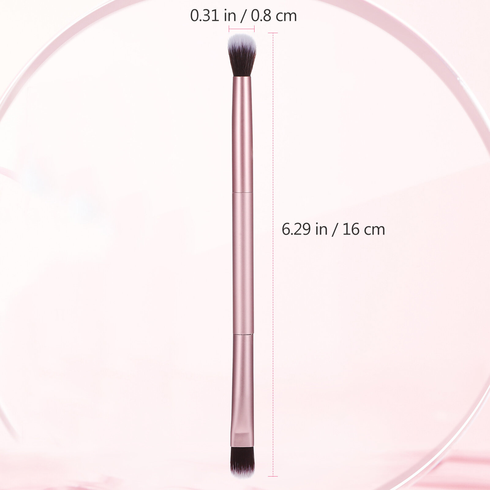 Двусторонняя Портативная Щетка Для Бровей И Теней Rose Gold 16.00X0.80X0.30Cm