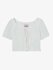 Топ B+ab Eyelet lace-up top, размер 38, бежевый/белый