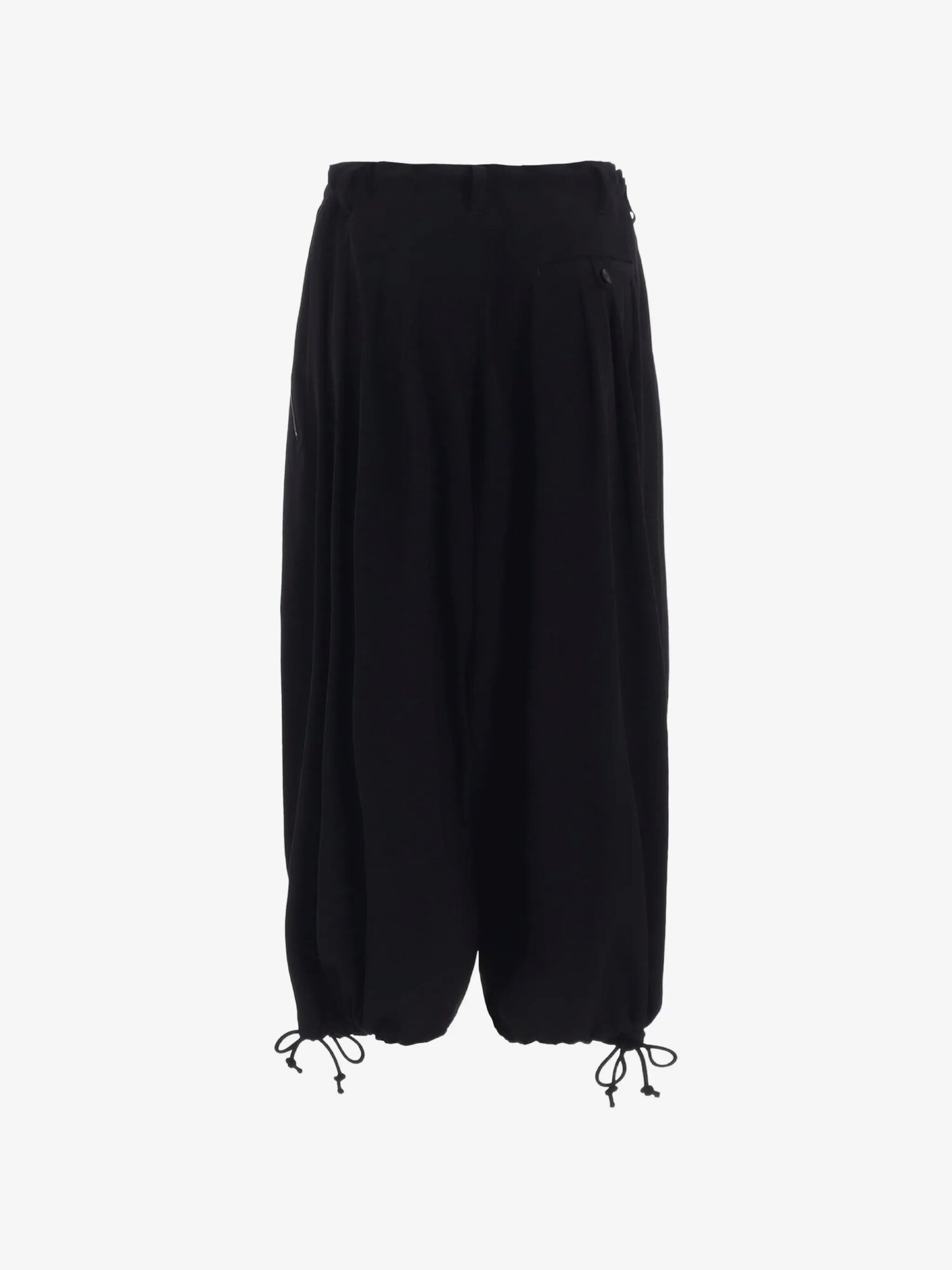 Брюки Yohji Yamamoto Drawstring-hem pleated trousers, размер 44 — фото 1