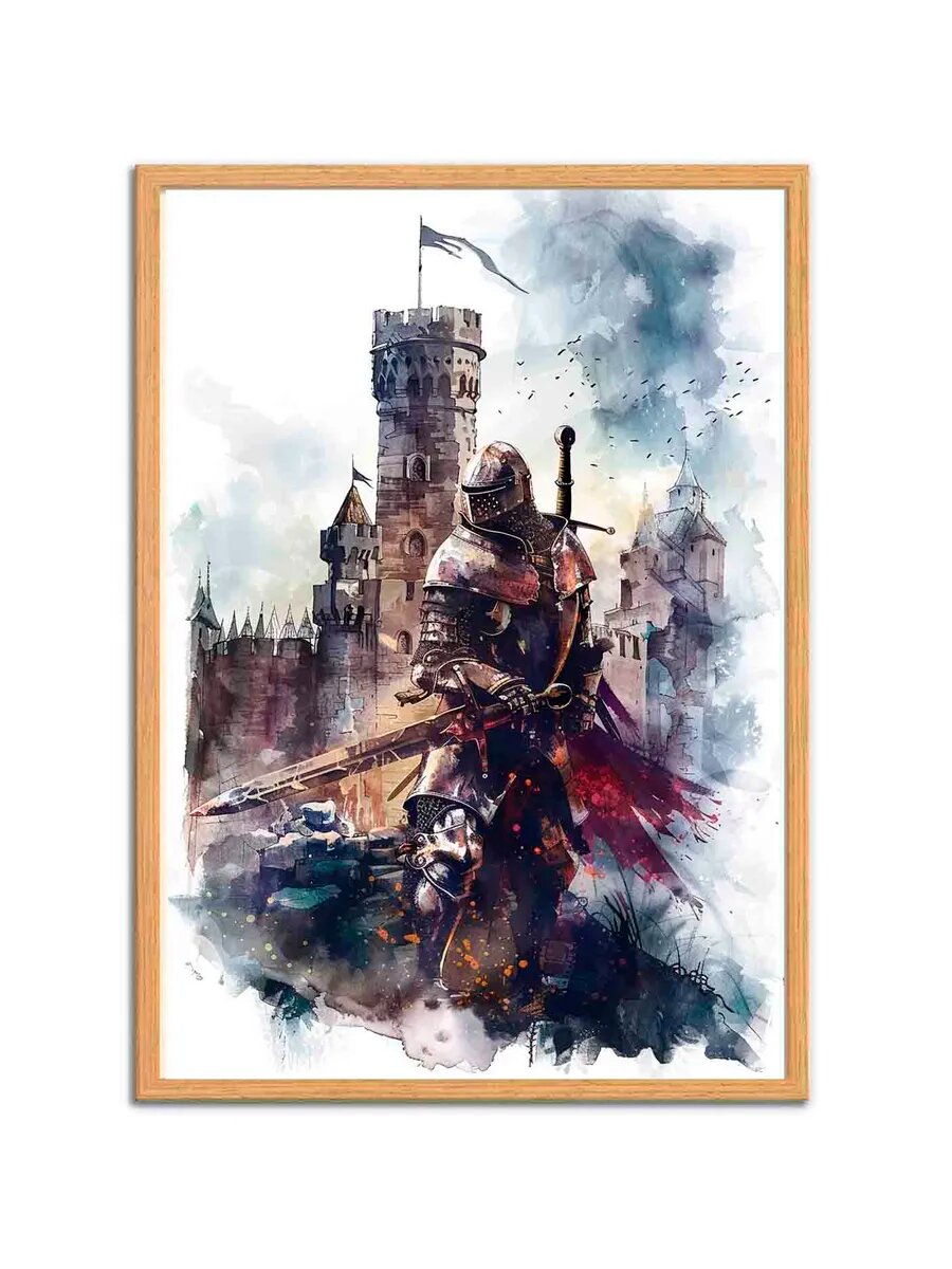 Рыцарь-зверь из бобра 5, Плакат 30x42см