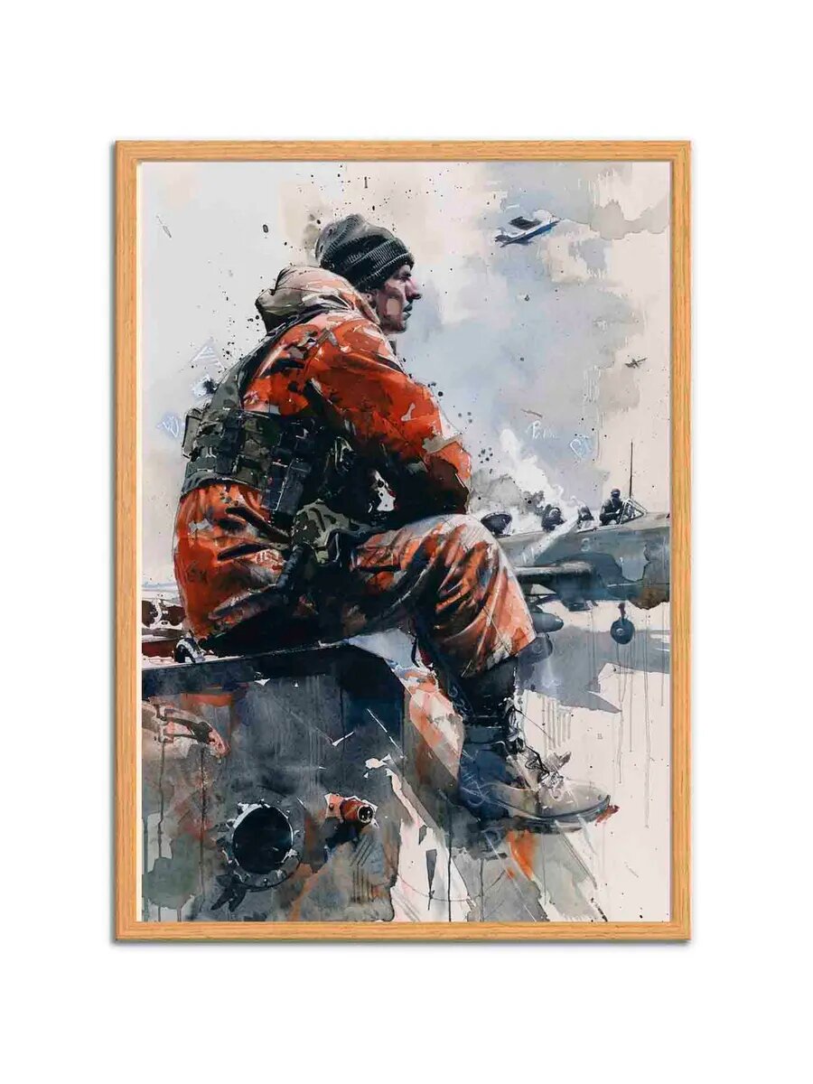Мул- сельскохозяйственное животное-солдат 1, Плакат 30x42см