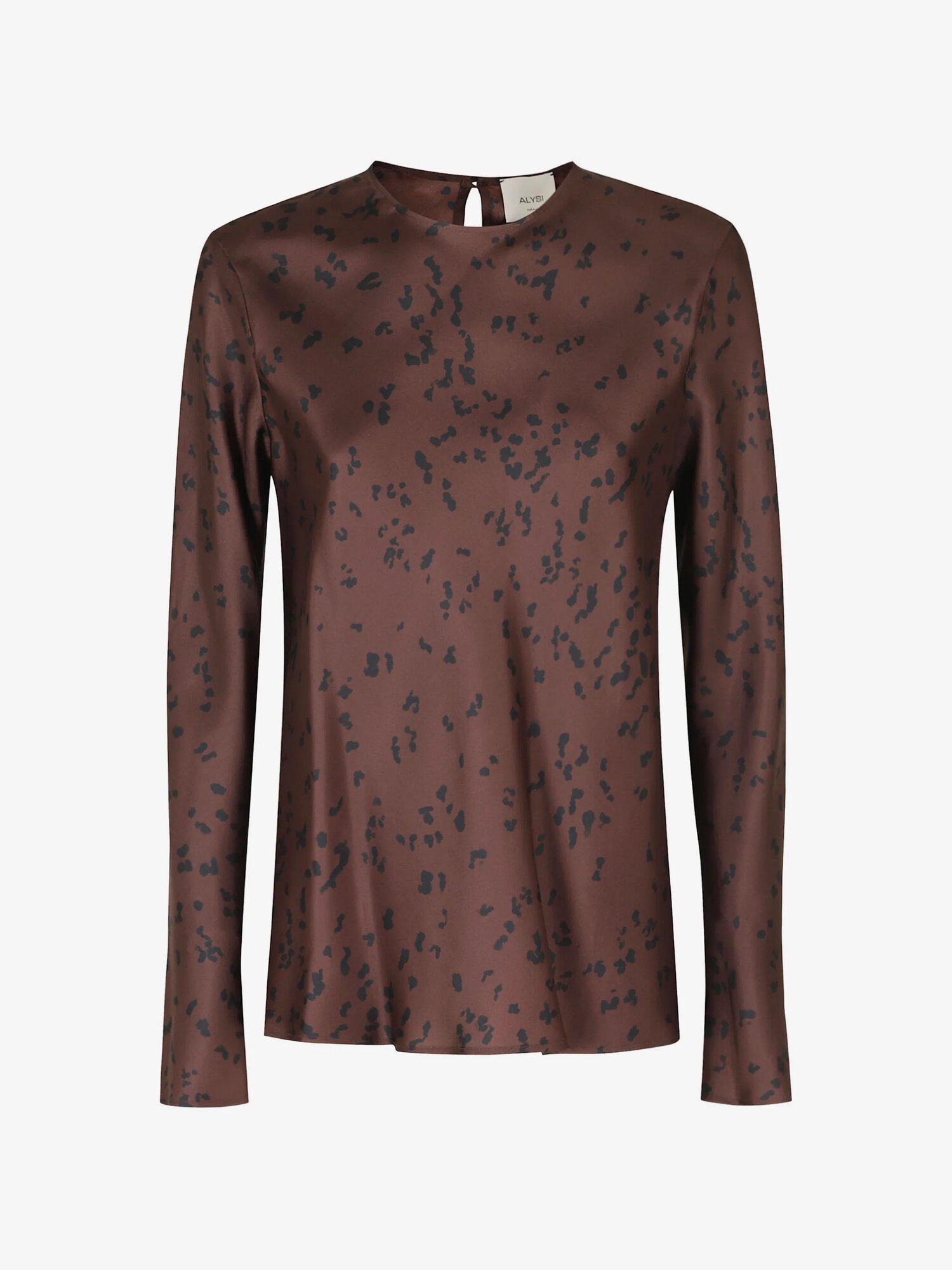 Блуза Abstract-print long-sleeve blouse