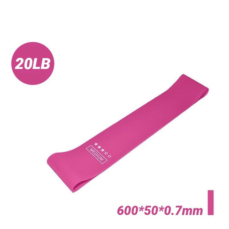 Розовая резиновая лента для фитнеса 15-20LB, llq zi-3