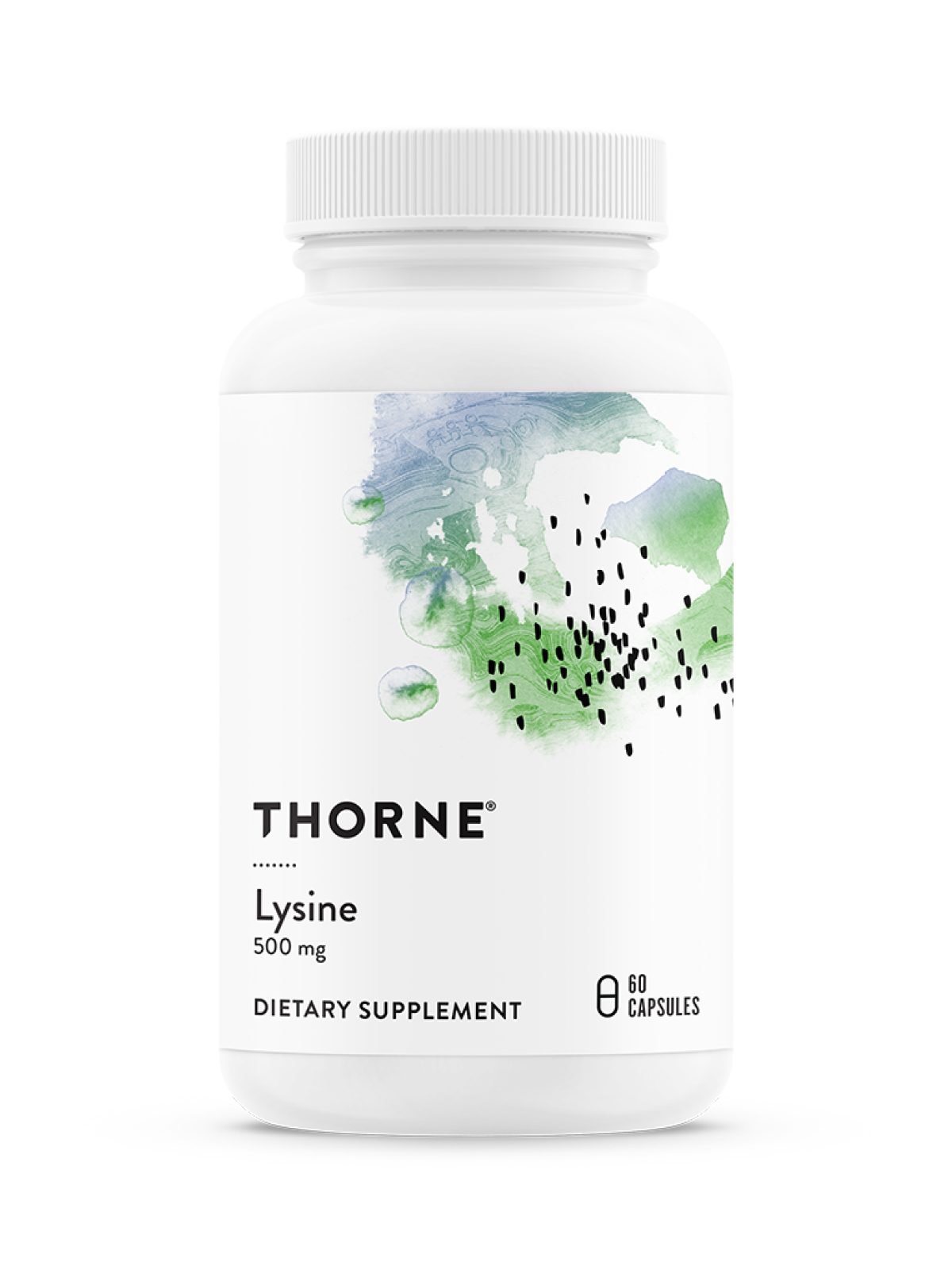 Аминокислота L-лизин, L-Lysine от Thorne Research, 60 капсул