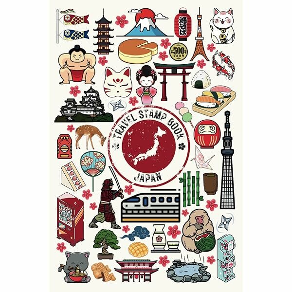 Japan Travel Stamp Book Reprinted books