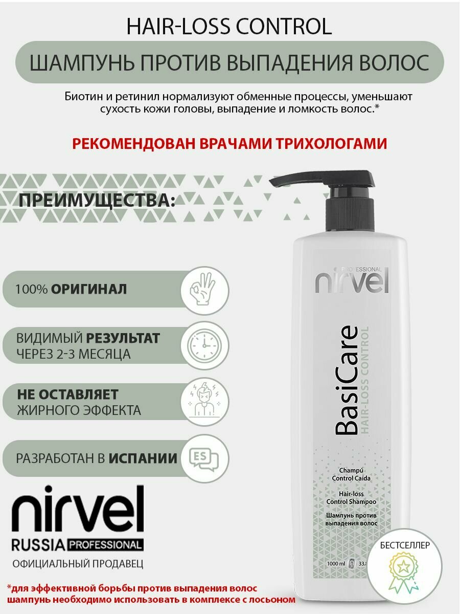 NIRVEL PROFESSIONAL Шампунь для волос, 1000 мл