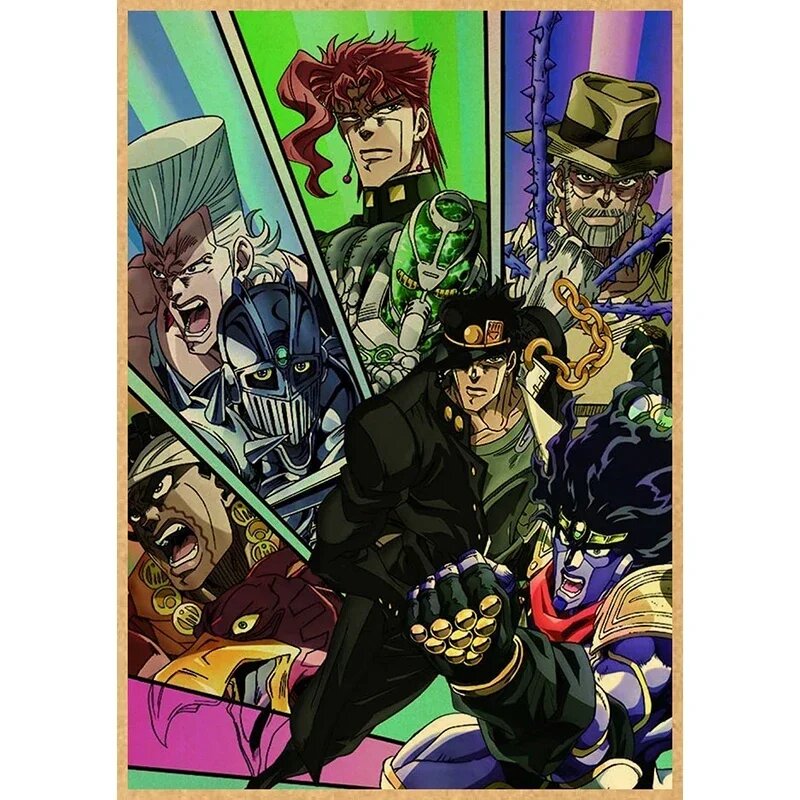 Постер JoJo Bizarre Adventure, Кудо Джотаро, 40x60cm, ZYA456