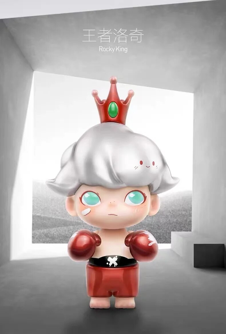 POP MART Dimoo Retro Series фигурки Красный, Rocky King