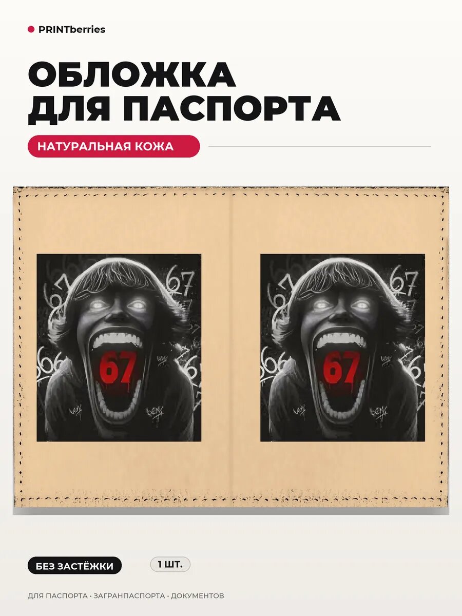 Обложка для паспорта PRINTBERRIES