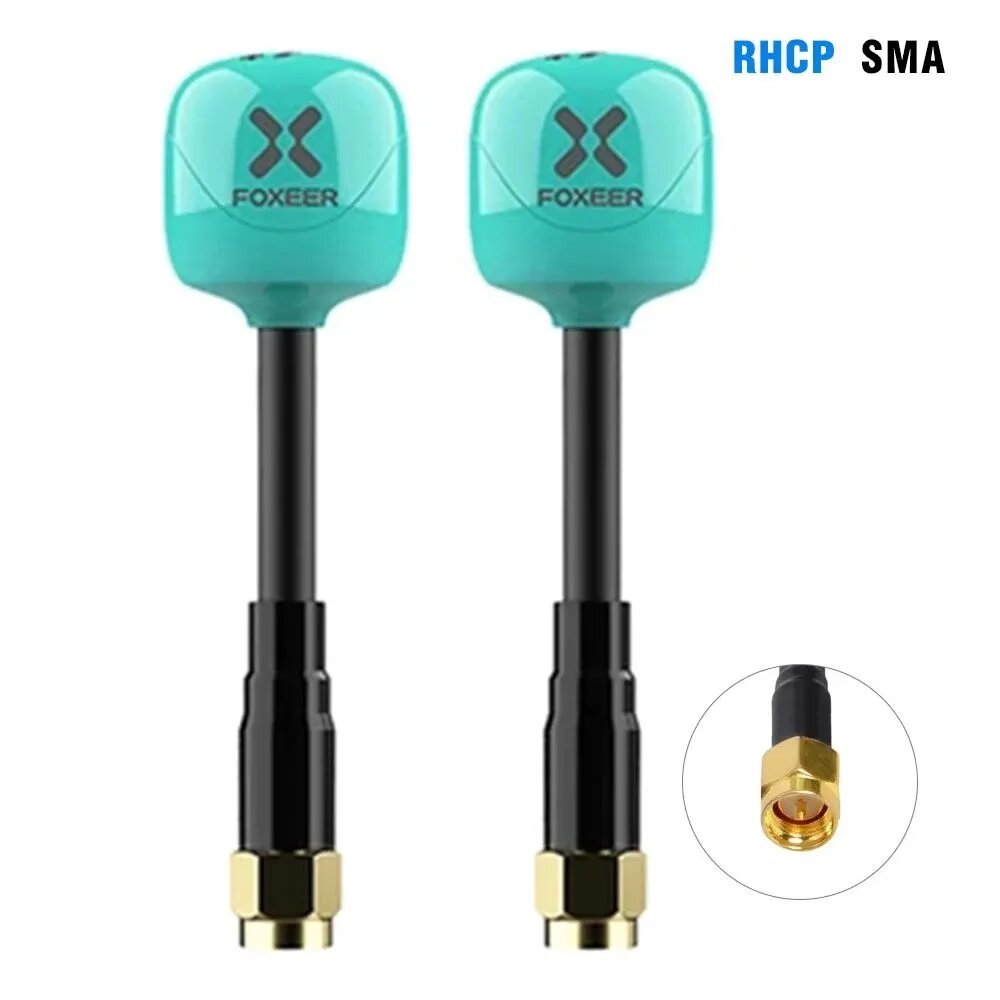 Антенна FOXEER Lollipop_4+ 2 шт. 5.8 ГГц 2.6 дБи Omni Mini RHCP LHCP SMA RPSMA MMCX UFL