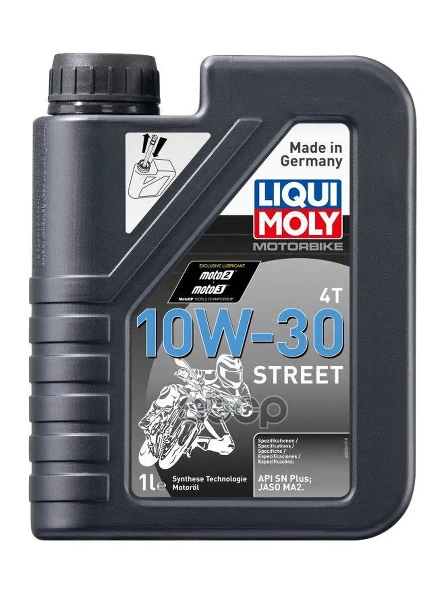 Liquimoly 10W-30 Motorbike 4T Street (1L)_Синт. Моторн! Д/Мо