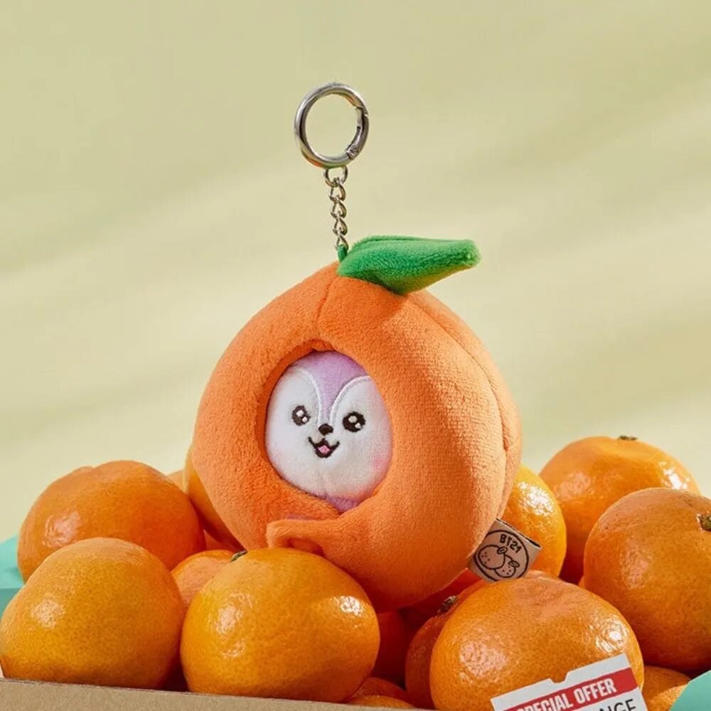 Мягкая игрушка 21 С для фанатов Брелок BTS BT21 Серия Апельсины плюшевая игрушка для фанатов