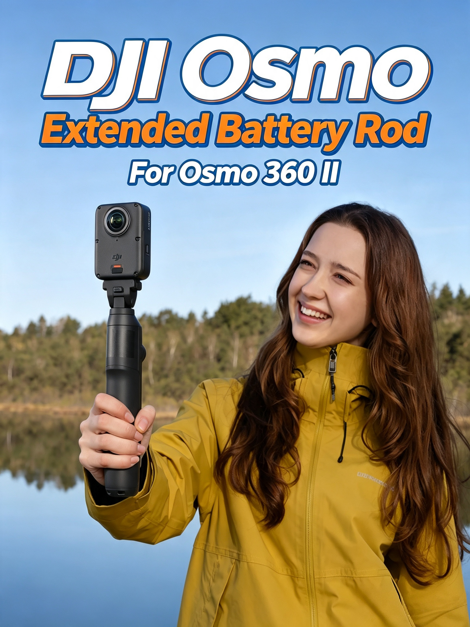 DJI (Osmo 360 II): удлинитель для увеличения дальности хода, аксессуар для Osmo 360 II