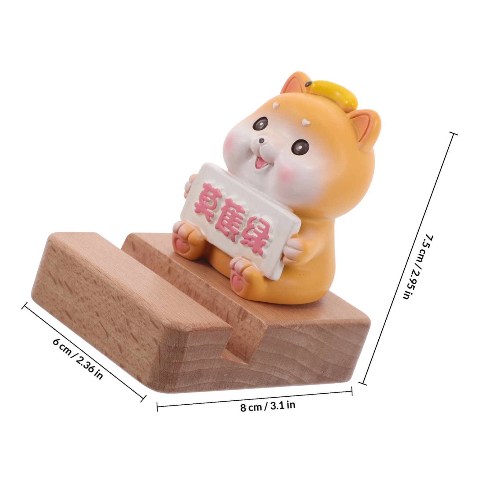 Cute Phone Stand Для Деск С Adorable Tiger Design 8.00X7.50X6.00Cm