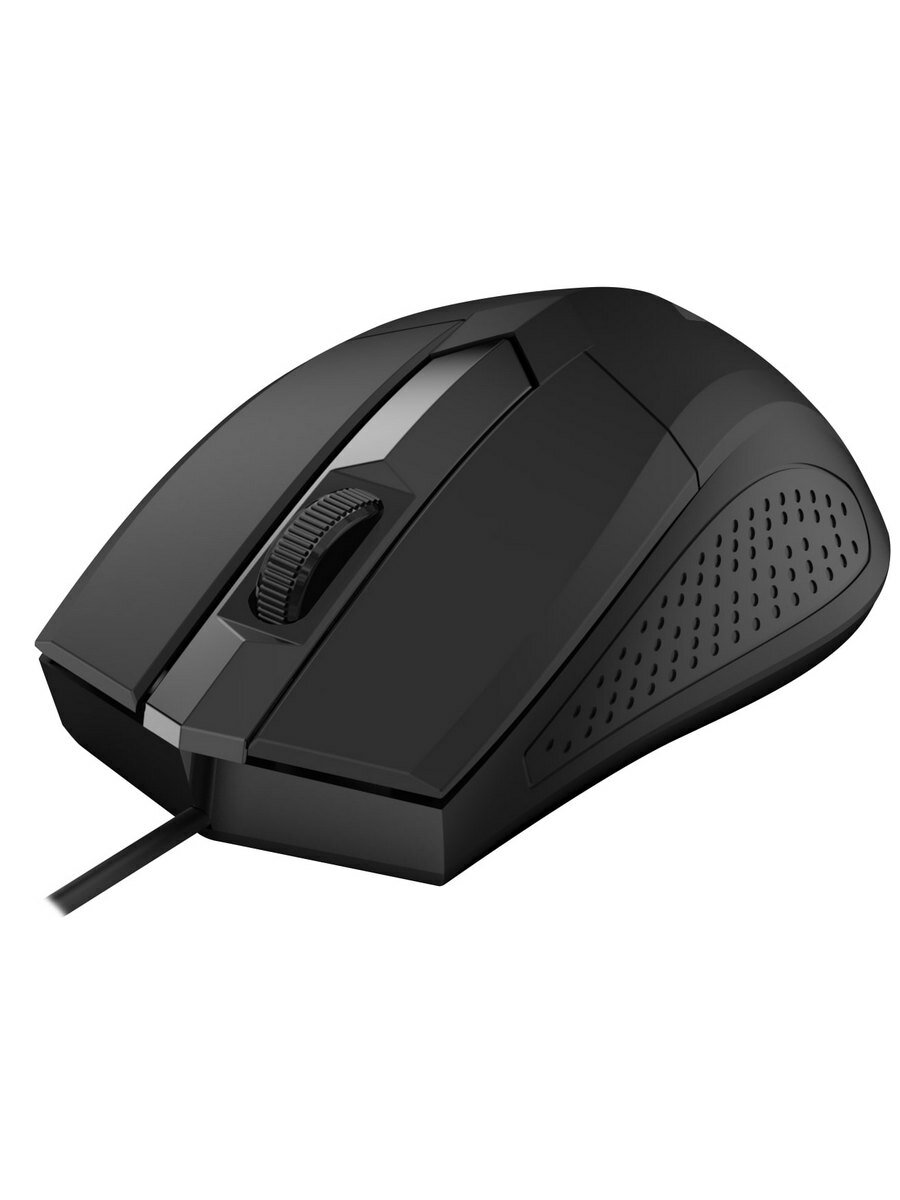 Мышь проводная DEFENDER Optimum (Оптимум) MB-270 PRO (про) черный (USB, 1200dpi, 3but) (52271)