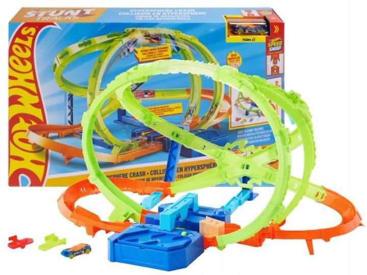 Набор Hot Wheels - Набор трасс "Stunt Tracks Hypersphere Crash"/Трюковой трек "Столкновение в гиперсфере" - Хот Вилс JMG48