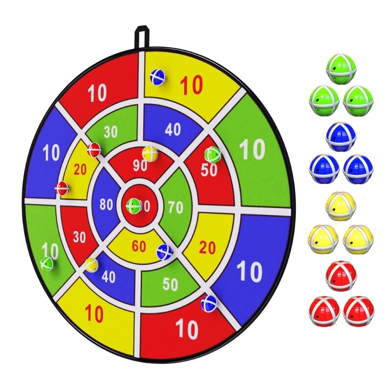Настольная Игра в Дартс с Липким Мячом для Детей, Мальчиков И Девочек, Обучающая Безопасная Мягкая Моторика, Развлечения В помещении и на открытом воздухе