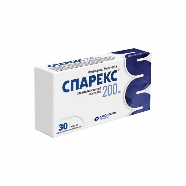 Спарекс капсулы с пролонгированным высвобождением 200мг 30шт