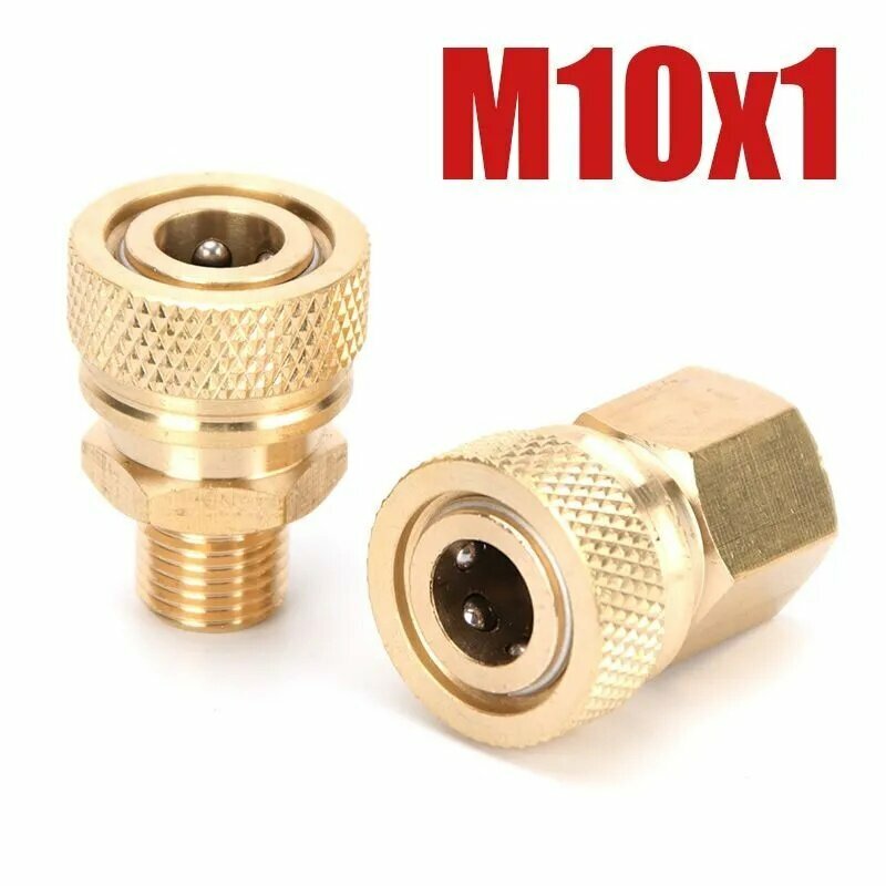 2 шт. / комплект Соединители с резьбой 1/8BSPP, 1/8NPT, M10x1, головка для заправки 8 мм, быстроразъемные соединители, медные муфты для заправки воздуха, розетки, запчасти и аксессуары для насосов