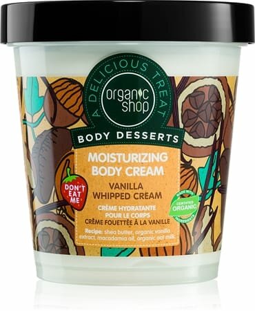 Крем для ухода за кожей Organic Shop Body Desserts Vanilla, ваниль, 450 мл