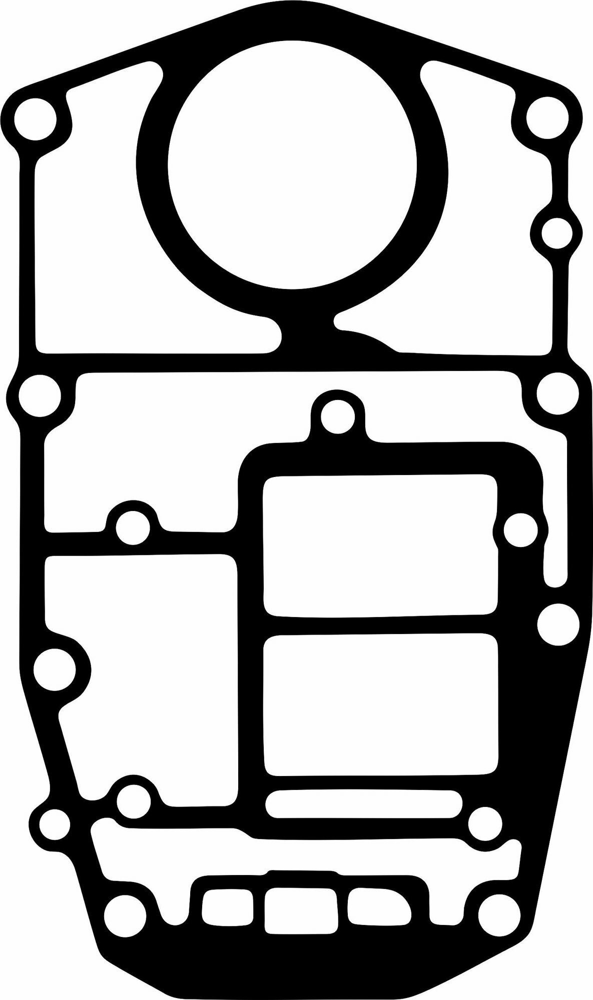 Прокладка под блок двигателя для лодочных моторов Suzuki DT20/25/30 (11433-96330-000)