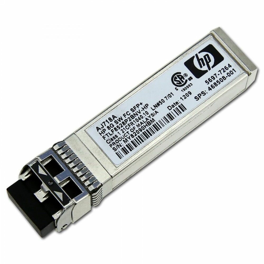 Трансивер HPE 8GB SHORT WAVE FIBRE CHANNEL SFP+ 1 PACK TRANSCEIVER, 468508-001