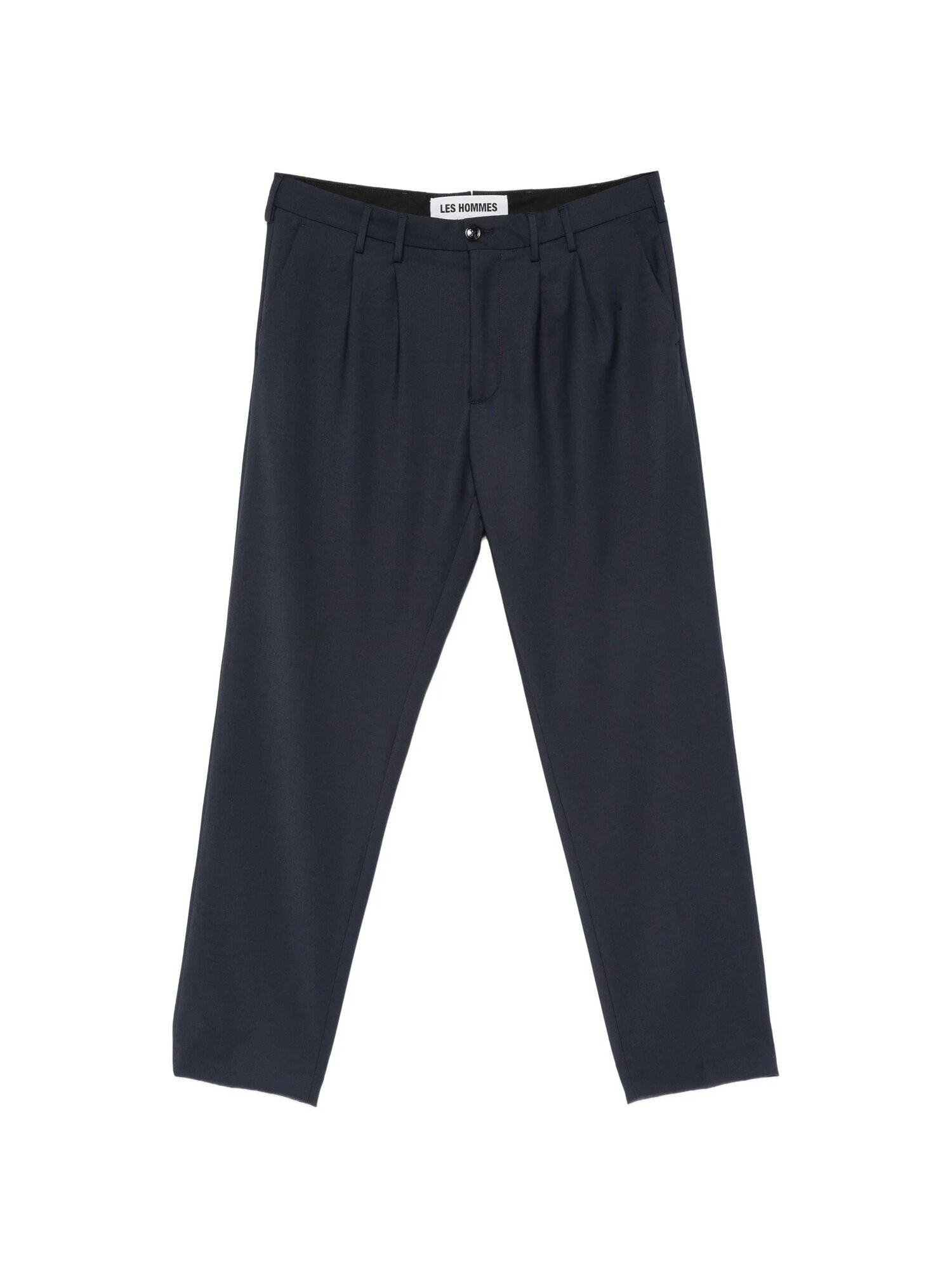 Брюки Les Hommes Pleated logo-plaque trousers
