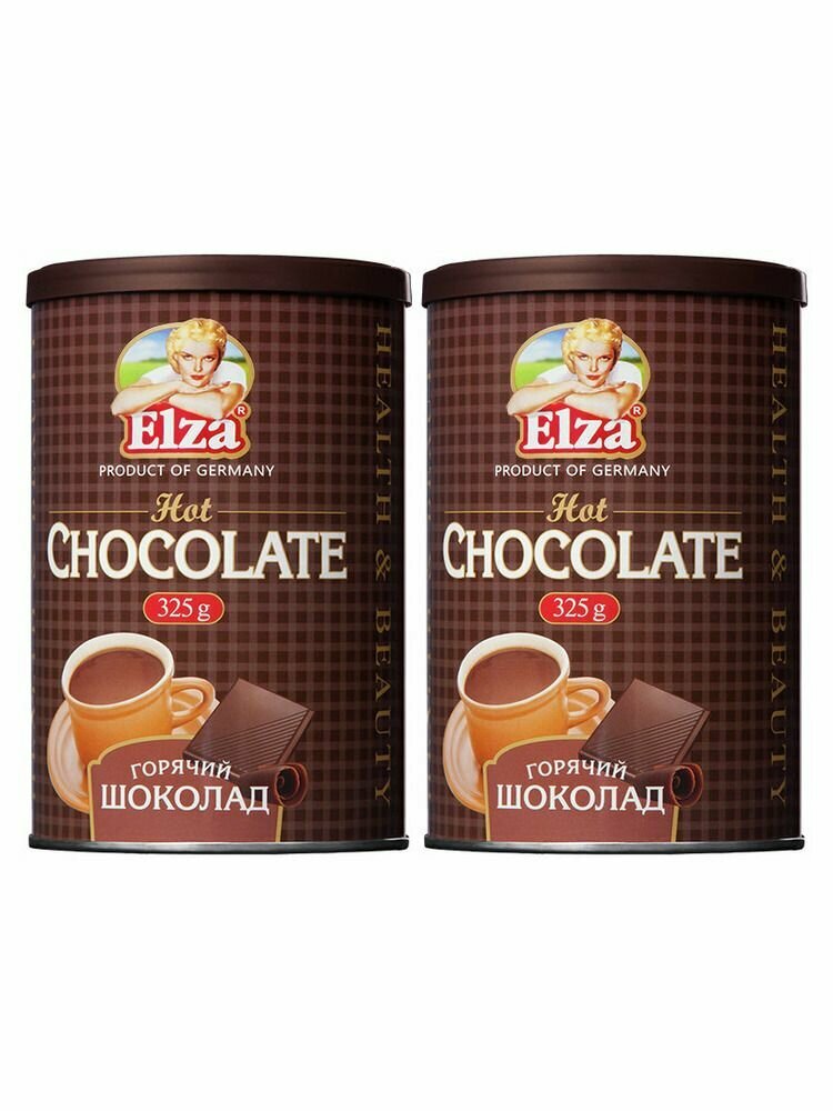 ELZA Горячий шоколад растворимый, 325 г, 2 шт