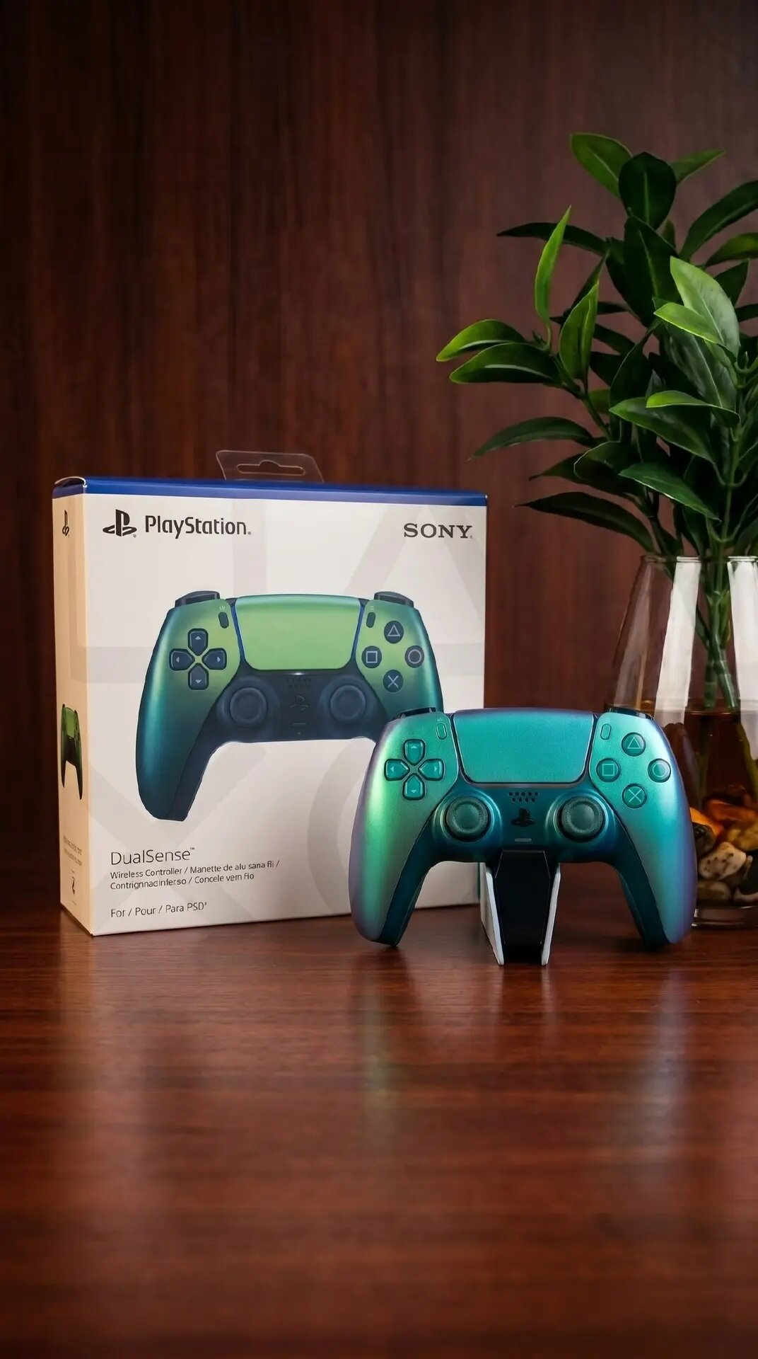 Геймпад беспроводной Sony Playstation 5 DualSense Бирюзовый хром (Chroma Teal) PS5