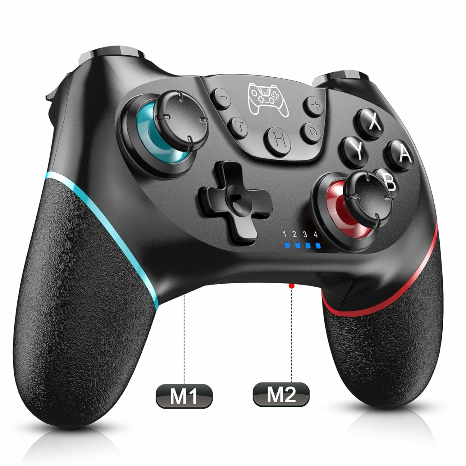 Обновленный беспроводной контроллер Diswoe для Switch 1/Lite/OLED/Switch 2 Pro, контроллер для Switch PC с джойстиком Hall, поддерживает функции пробуждения, гироскопа, турбо, двойной вибрации и создания скриншотов.