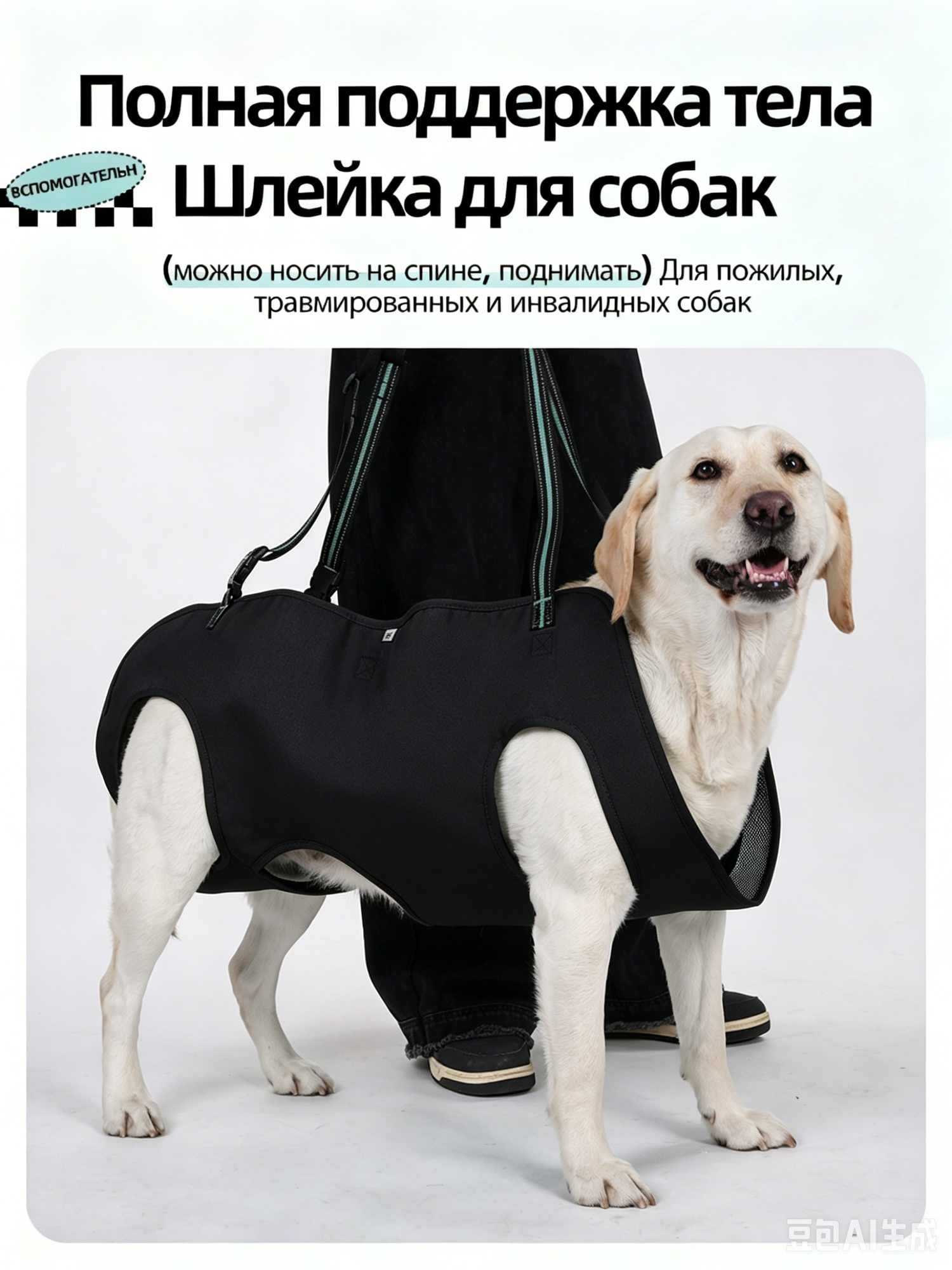 Поводок-подъемник для собак с ограниченными возможностями, для пожилых и травмированных собак