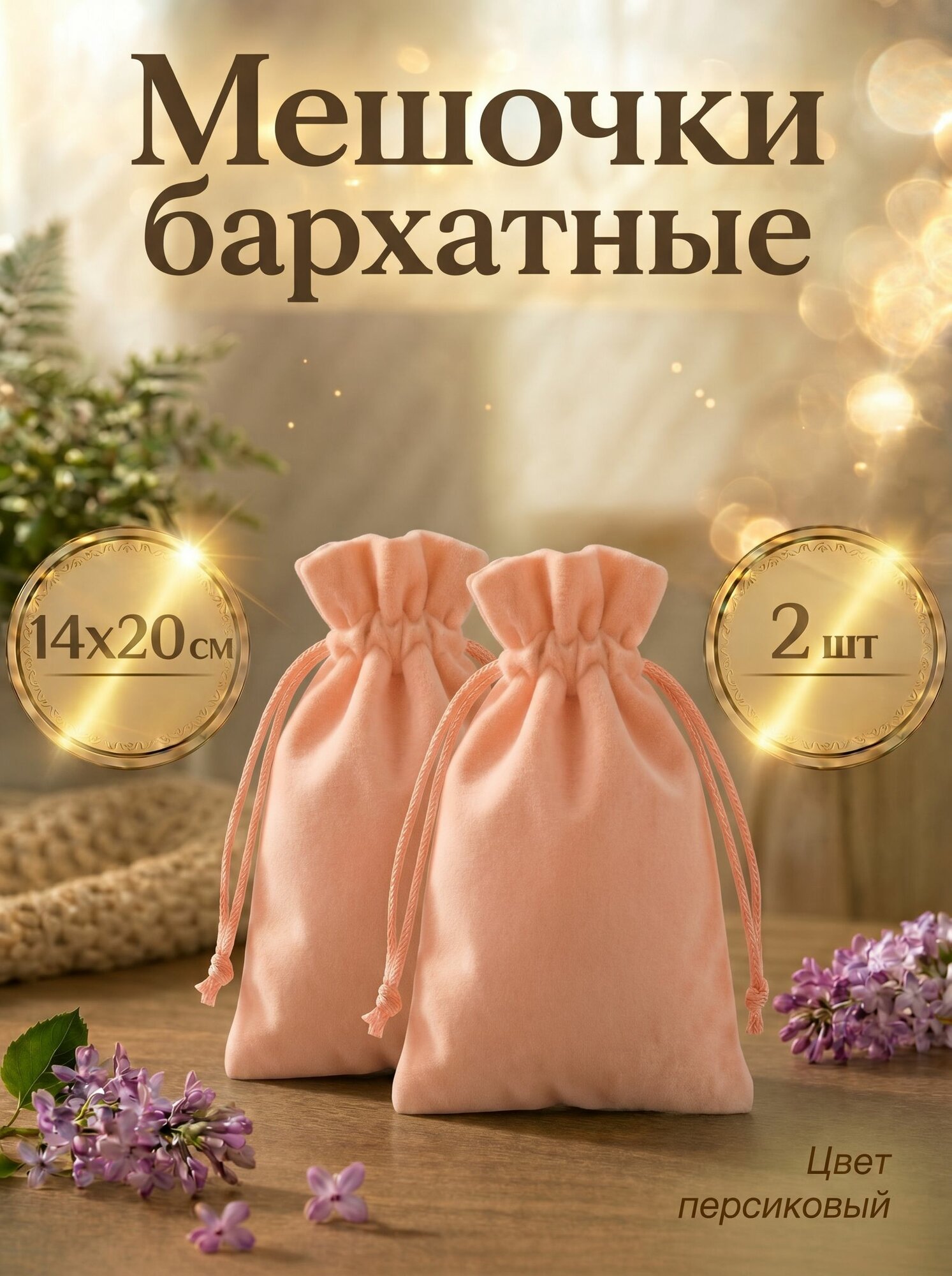 Мешочки бархатные 14х20 см для хранения карт Таро, украшений и подарков
