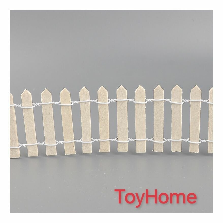 ToyHome 1 шт Кукольный домик, миниатюрный фермерский домик, забор, 90х5см кукольный домик миниатюрный домик фермерский домик