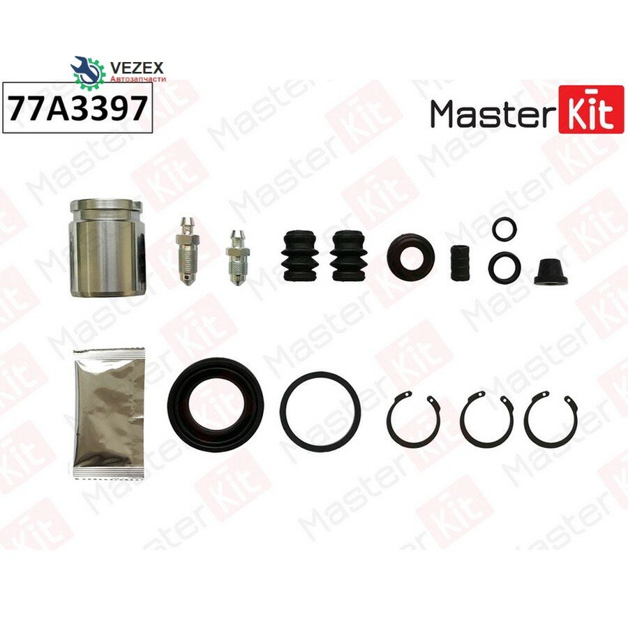MASTERKIT 77A3397 Ремкомплект тормозного суппорта + поршень с механизмом задний NISSAN ALMERA II 04-01 77A3397