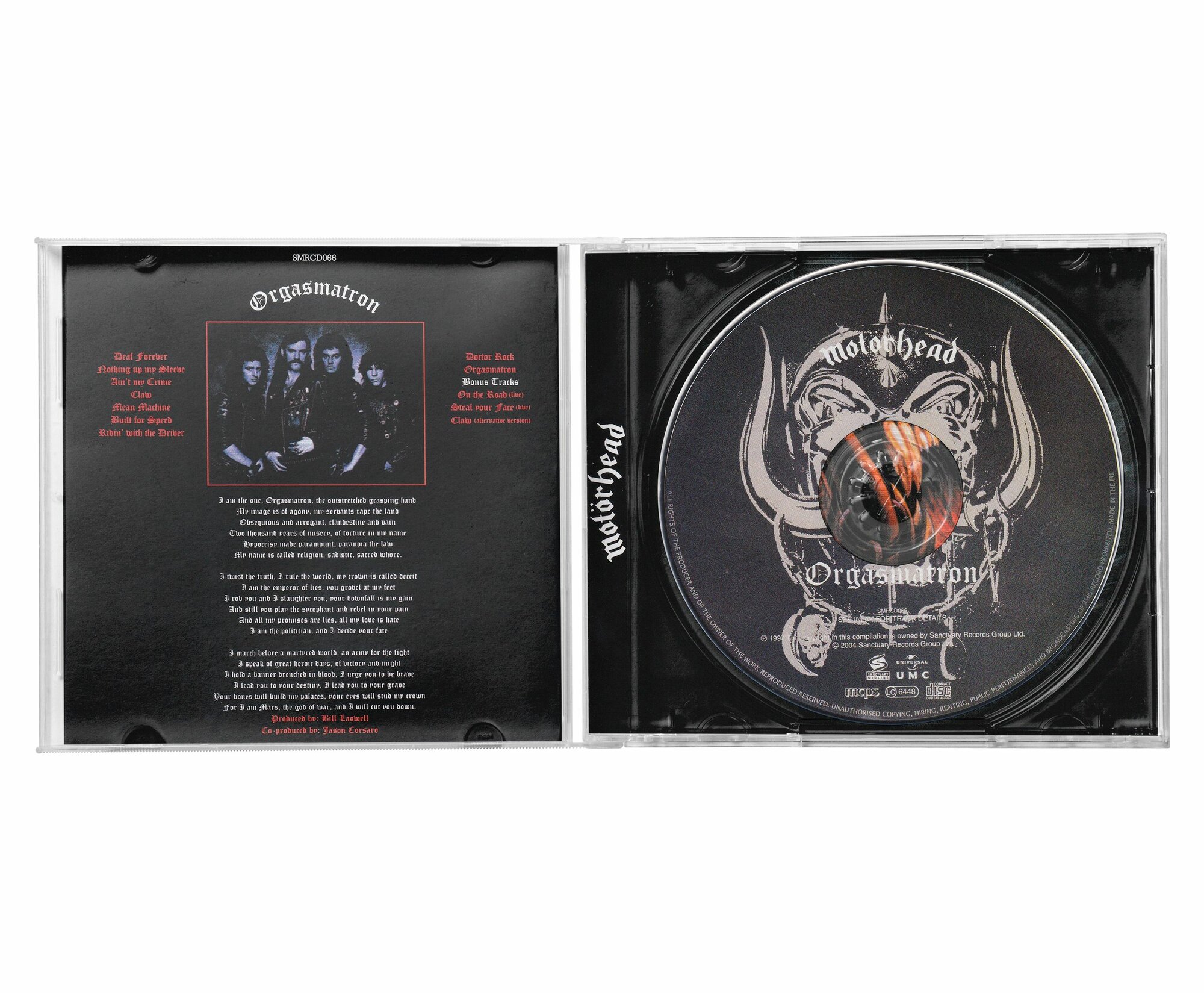Motorhead - Orgasmatron, 2001, 12-page, CD-Аудио — фото 1