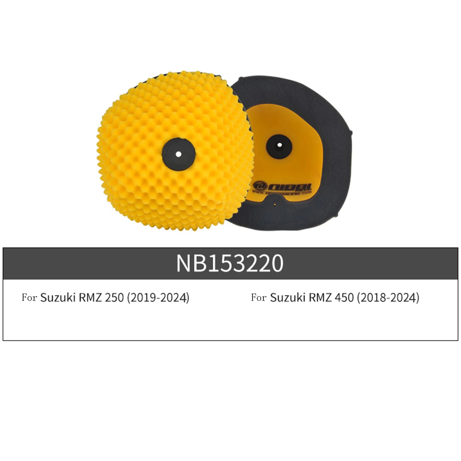 Пенный воздушный фильтр NIBBI для мотоциклов Suzuki RMZ 450, Honda CRF 250, Kawasaki KX NB153220