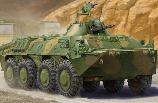 Trumpeter 01593 1:35 Российский бронетранспортер БТР-70 (Афганистан) сборная модель танка