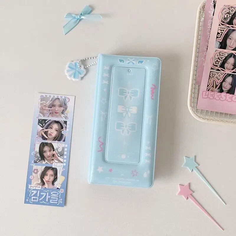 Фотоальбом PlumHOME для фотополосок 2x6 дюймов 20 страниц Светло-голубой, Blue