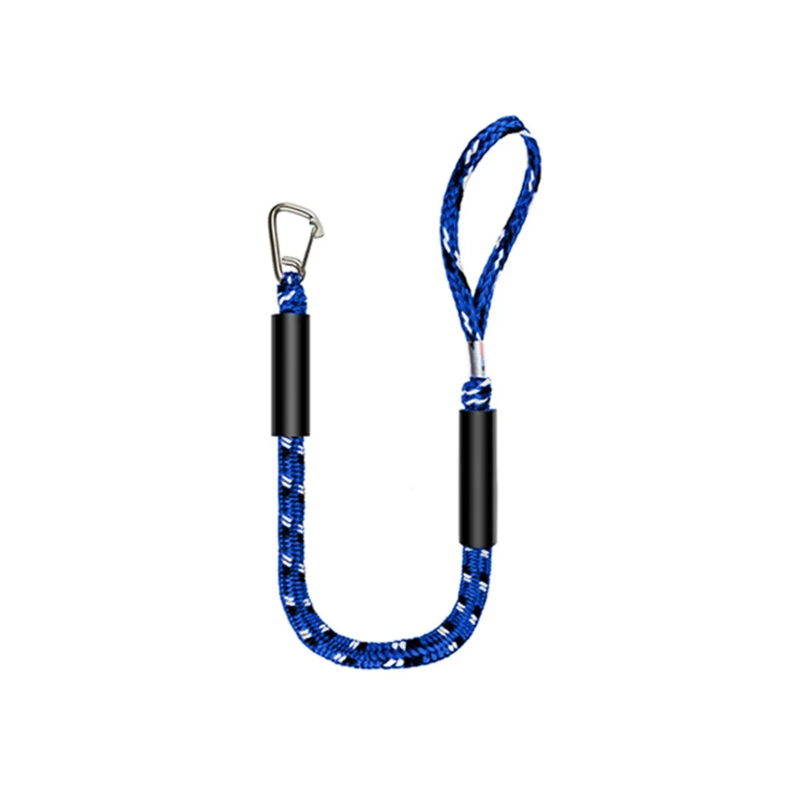 Швартовочная веревка Bungee для лодки Black Blue White