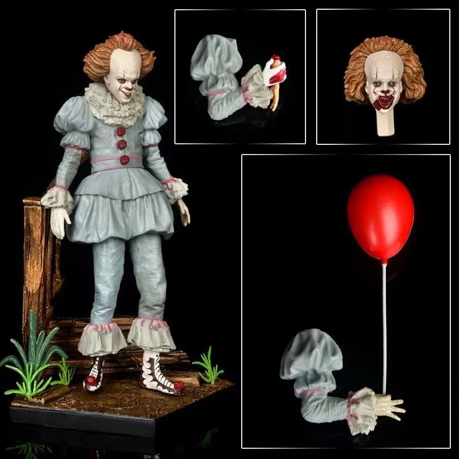 Подвижная фигурка клоуна Пеннивайза из фильма Оно Pennywise Clown ,21.5 CM