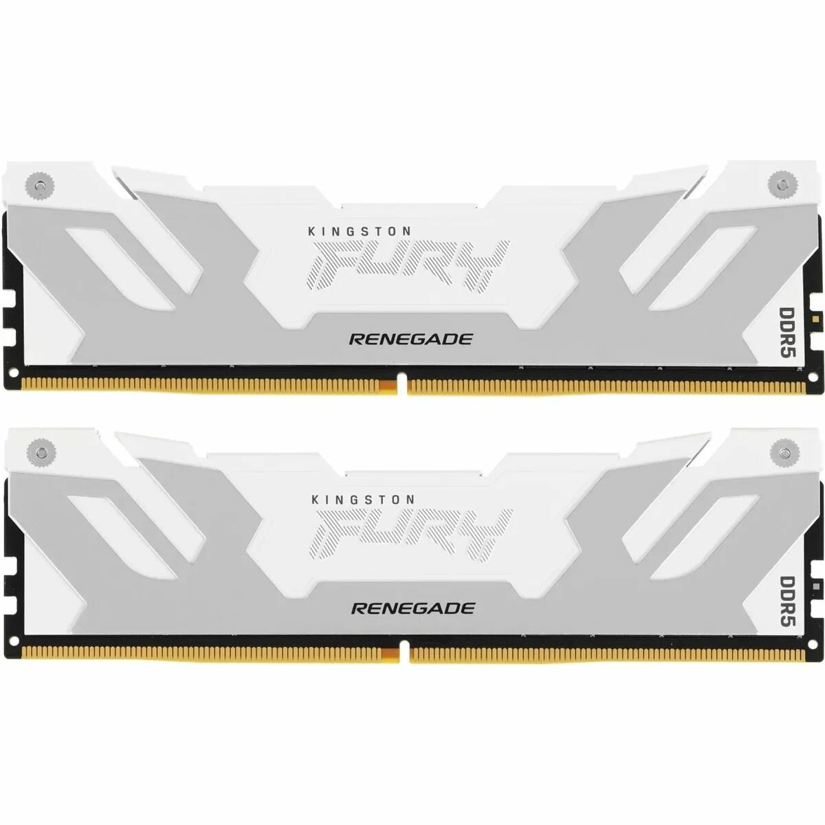 Оперативная память Kingston Fury Renegade, DDR5, 64Gb (2x32Gb), 6400MHz, CL32, радиатор, белый