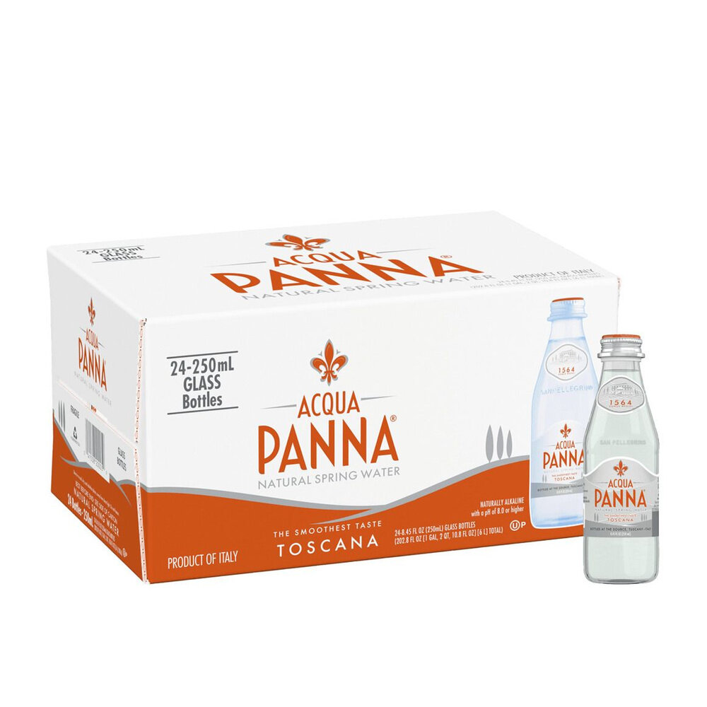 Минеральная вода Acqua Panna негазированная, стекло, 24 шт. по 0.25 л