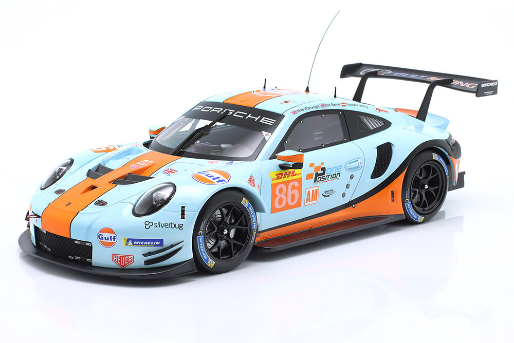 Модель коллекционная IXO Porsche 911 rsr no 86 1000 miles sebring 2019 gulf