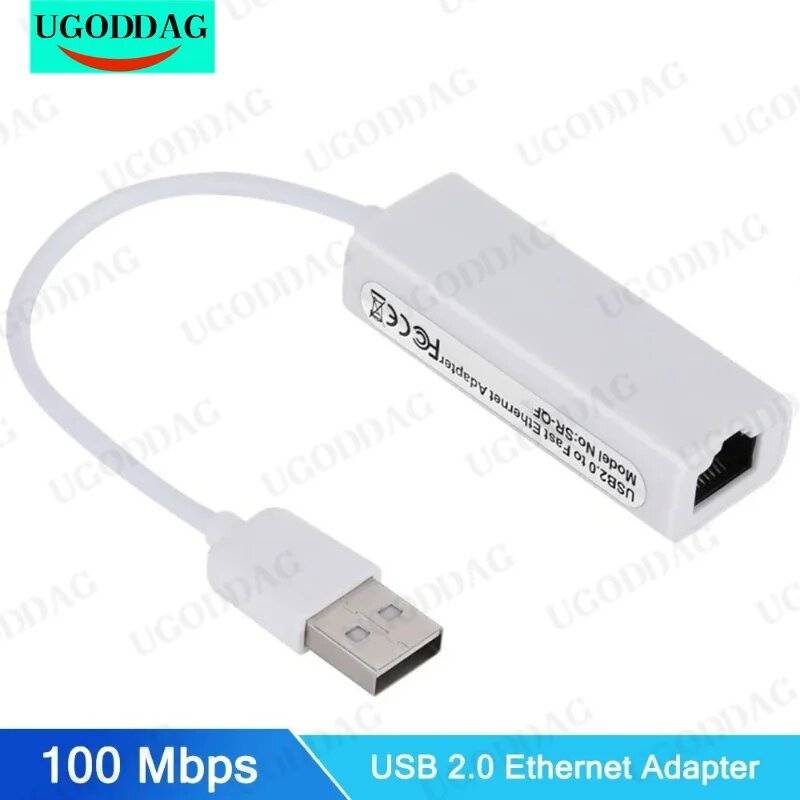USB Ethernet адаптер Белый — фото 1