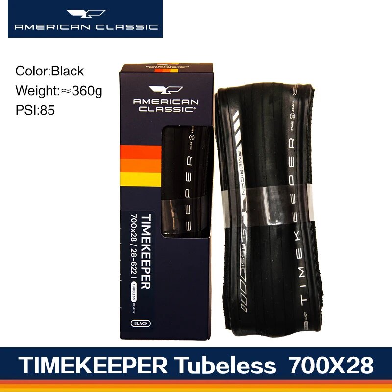 AMERICAN CLASSIC Timekeeper Велосипедные шины 700x25C/28C/30C 700X28C-Black-TLR