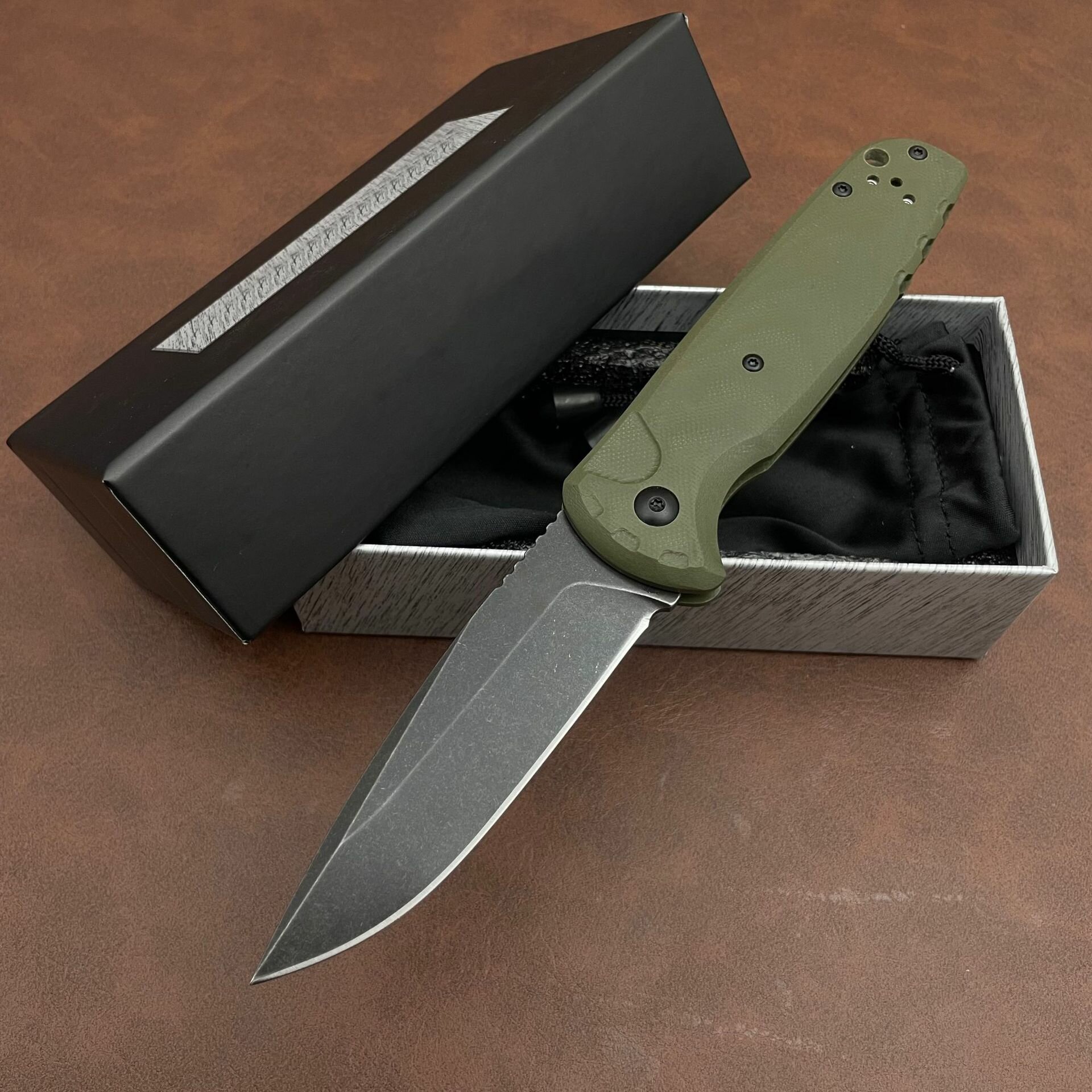 Benchmade4300BK Острый складной нож с рукоятью G10, компактный портативный карманный нож для кемпинга и отдыха на природе